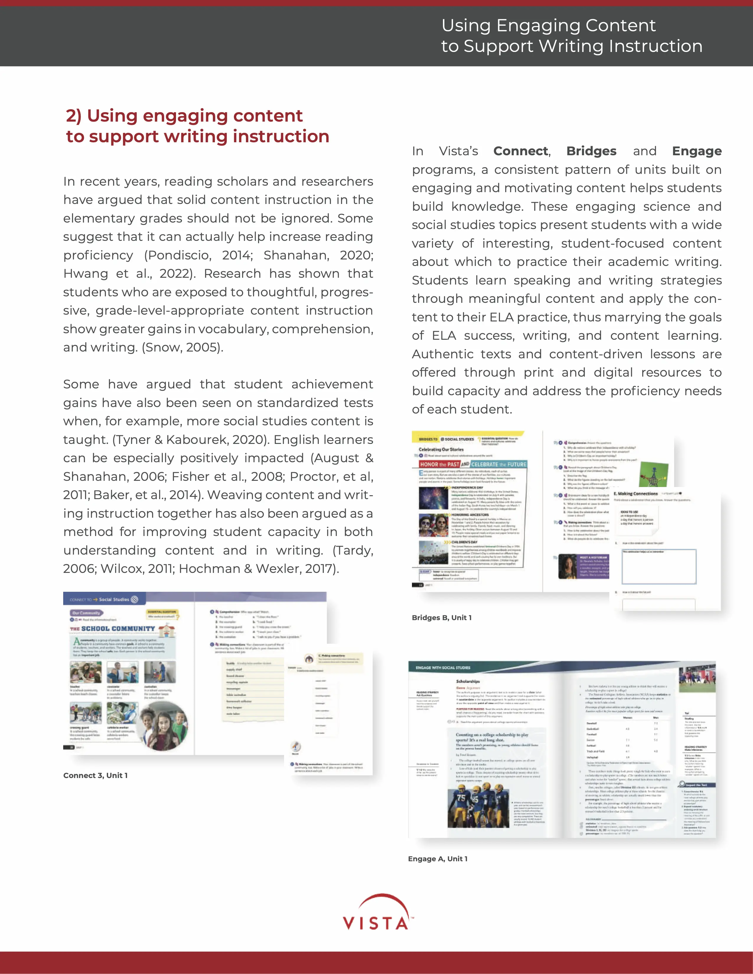 Engage with Literature and Content | Vista Higher Learning